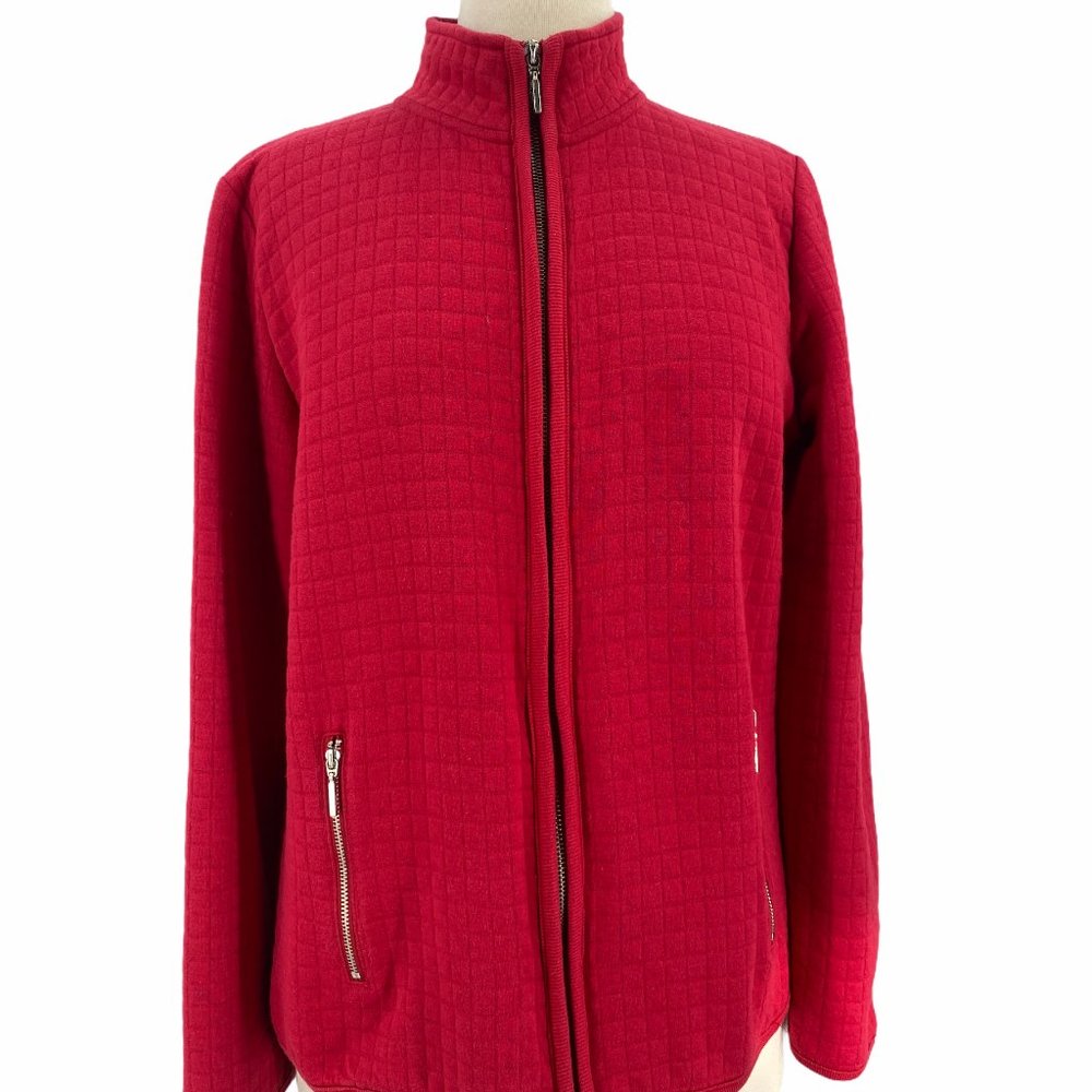 Karen Scott Sport Women's Jacket Quilted Fleece Re - Gem